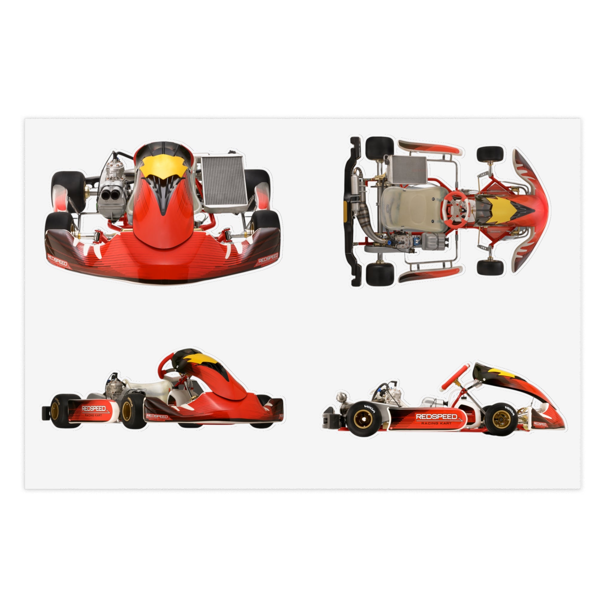 Redspeed Go-Kart Stickers [x4] – The Karting Shop