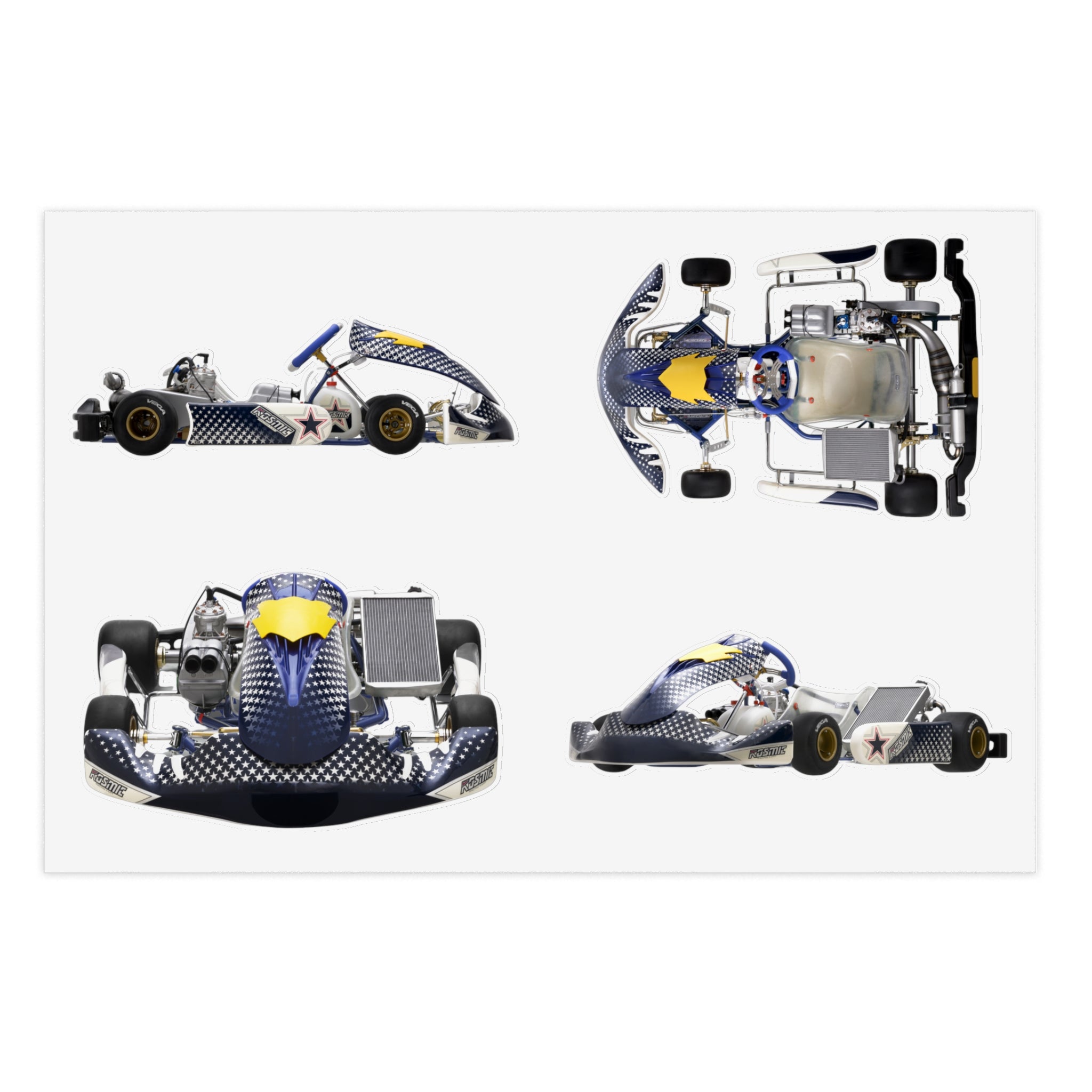 Kosmic Go-Kart Sticker Sheet – The Karting Shop