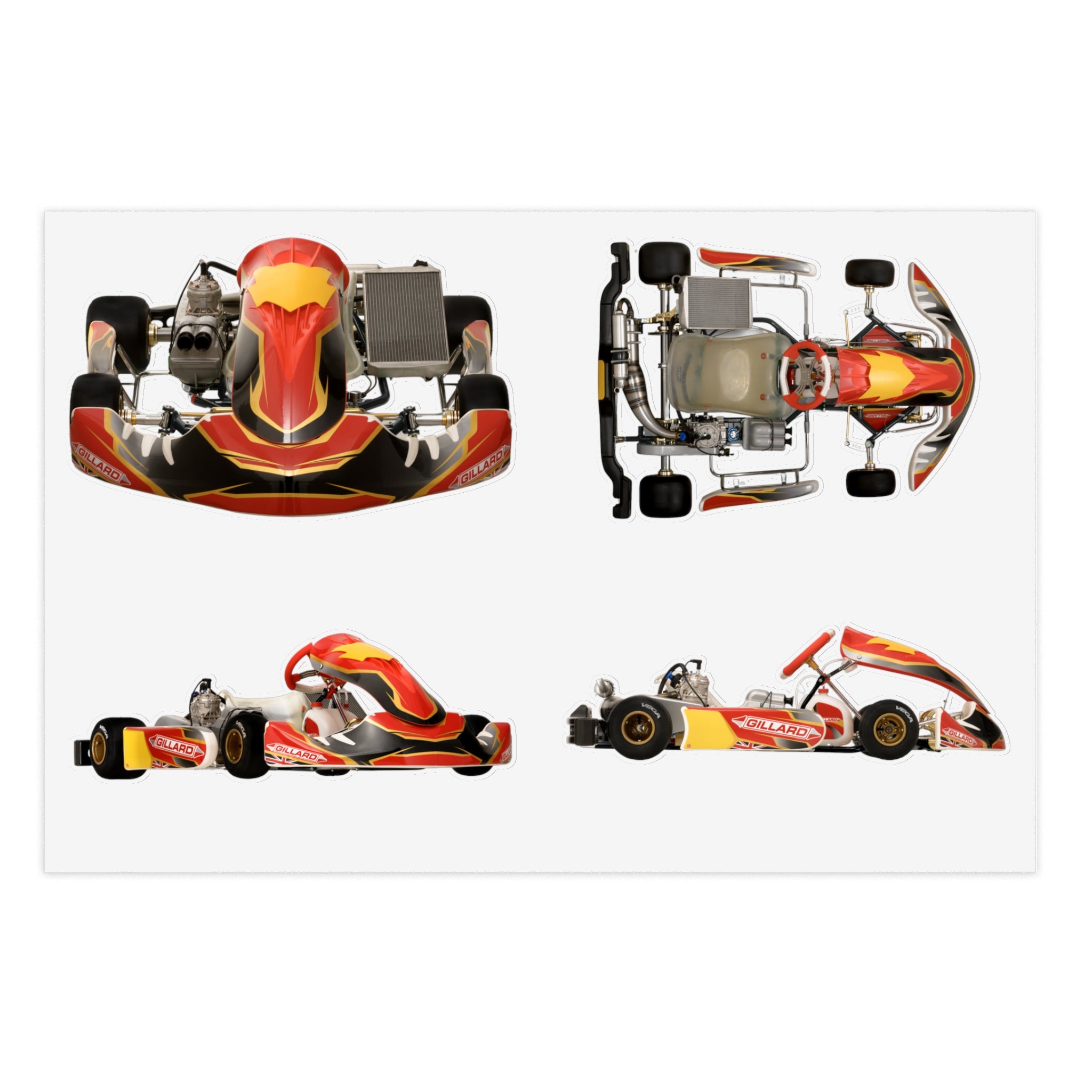 Gillard Go-Kart Stickers [x4] – The Karting Shop