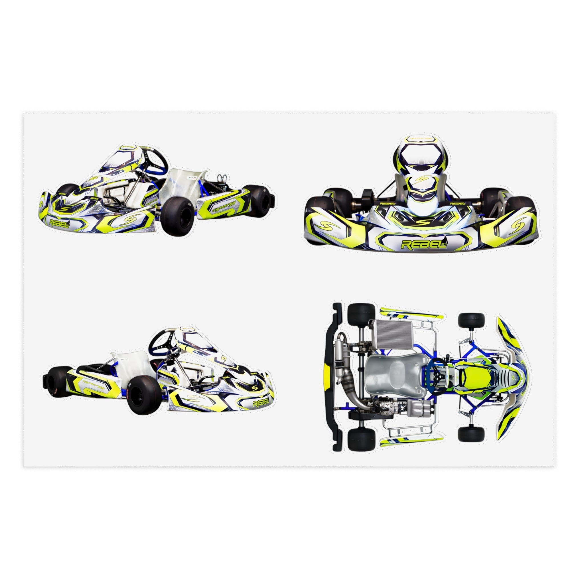 Synergy Go-Kart Stickers [X4] – The Karting Shop