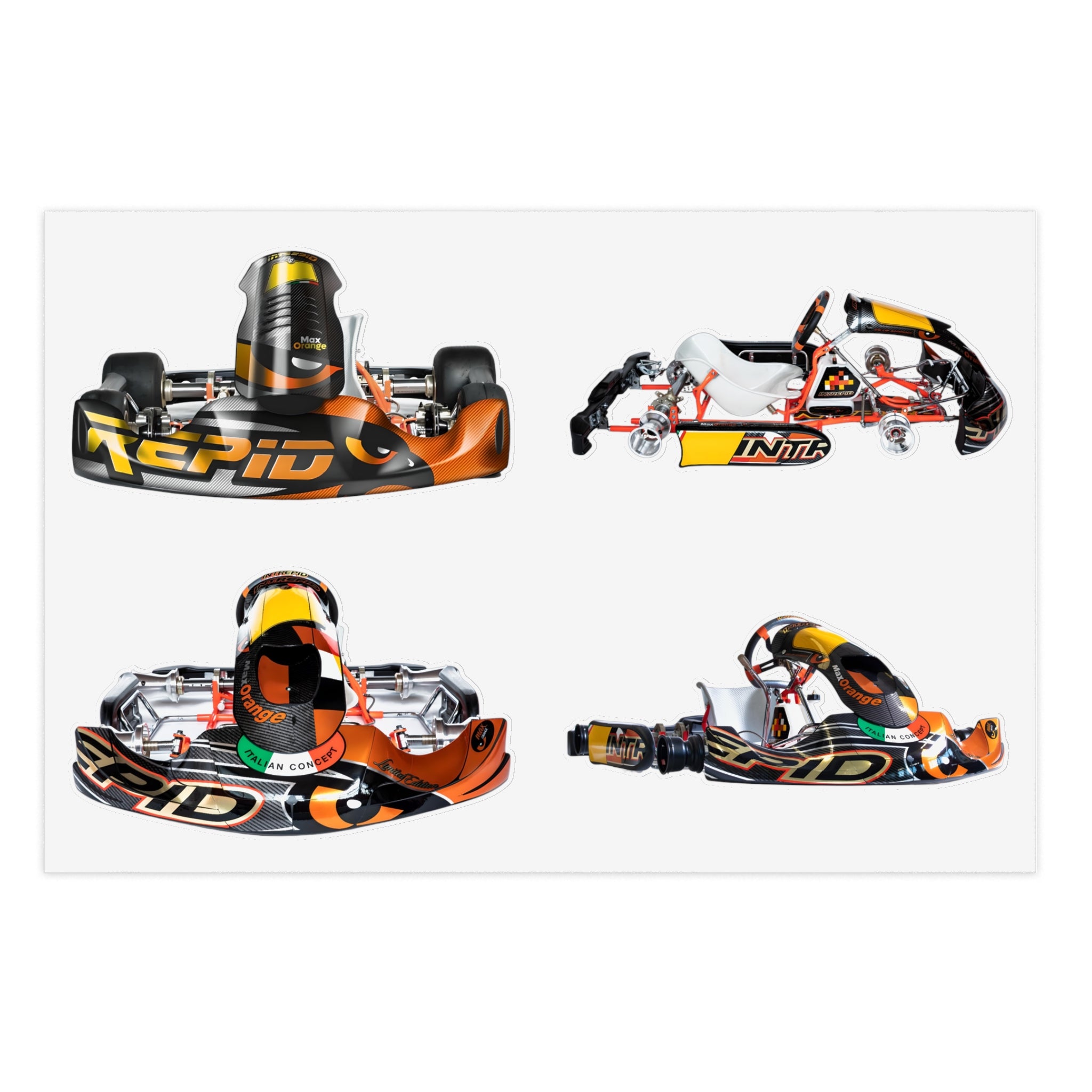 Intrepid Go-Kart Stickers [x4] – The Karting Shop