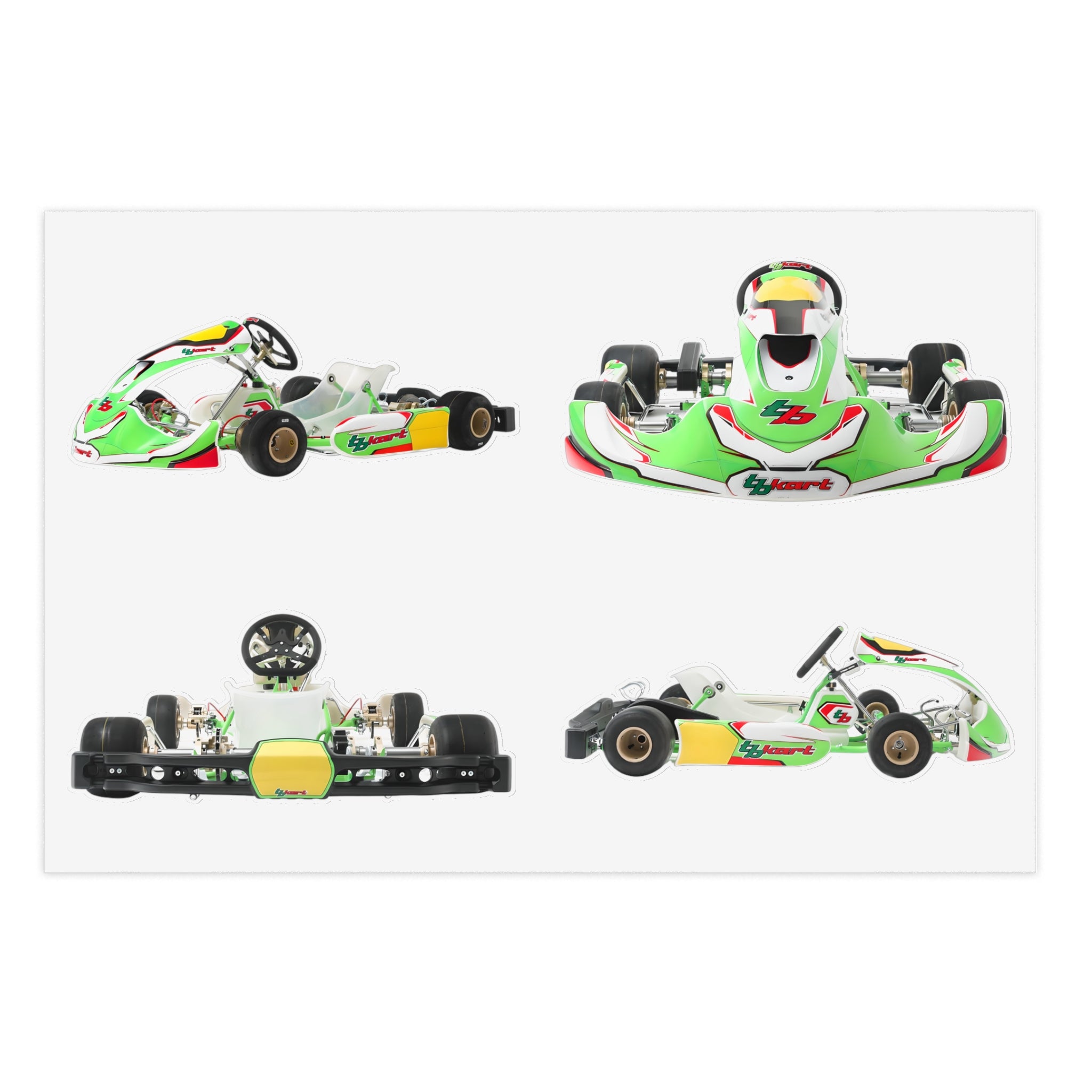 TB Kart Go-Kart Stickers [x4] – The Karting Shop